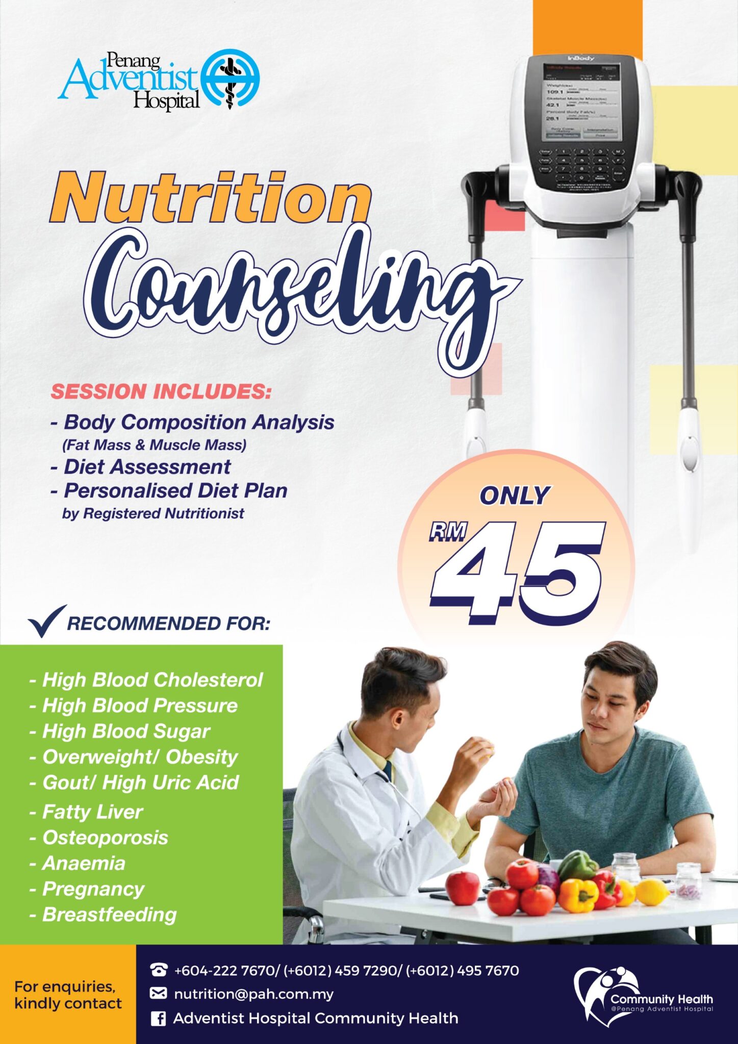Nutrition Counselling - Penang Adventist Hospital