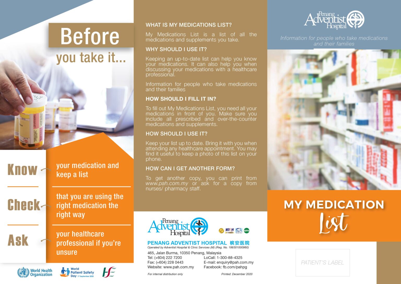 Medication Safety - Penang Adventist Hospital